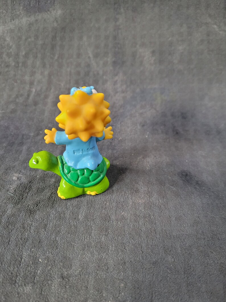 The Simpsons Maggie Simpson Standing on Turtle Figure 1990 - Etsy