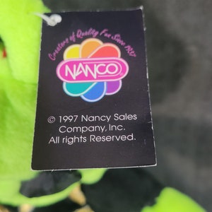 Vintage Nanco Martian Plush Alien Black & Gold Uniform 1997 12 With Tag ...