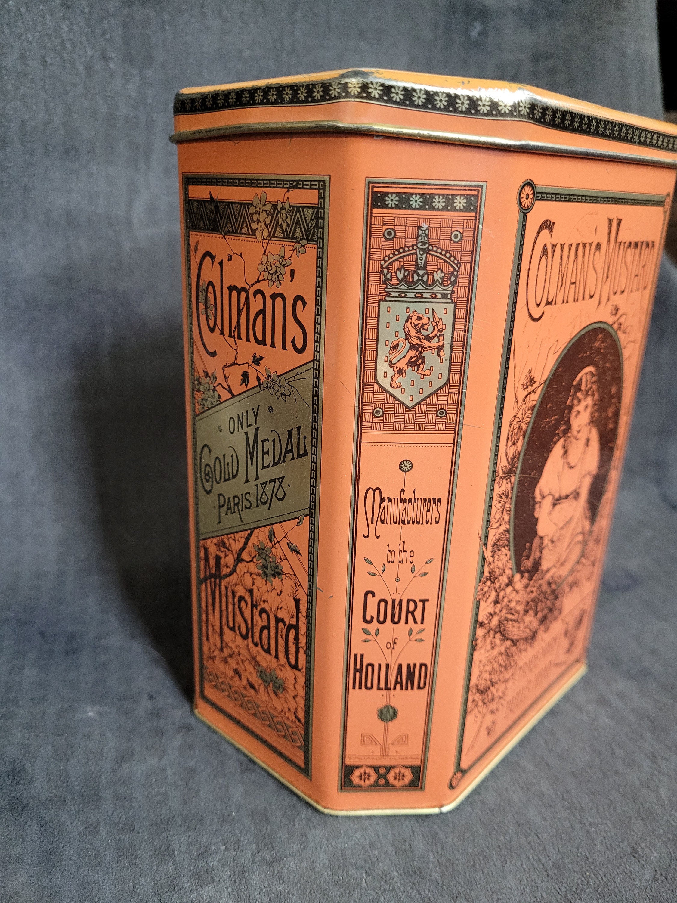 COLEMANS Mustard Tin Large Vintage in Excellent Condition - Etsy
