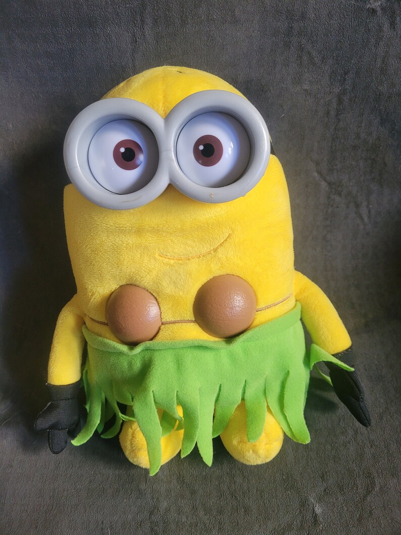 Despicable Me 3 Minions Plush Huggable Hula Jerry Coconut Bra Stuffed ...