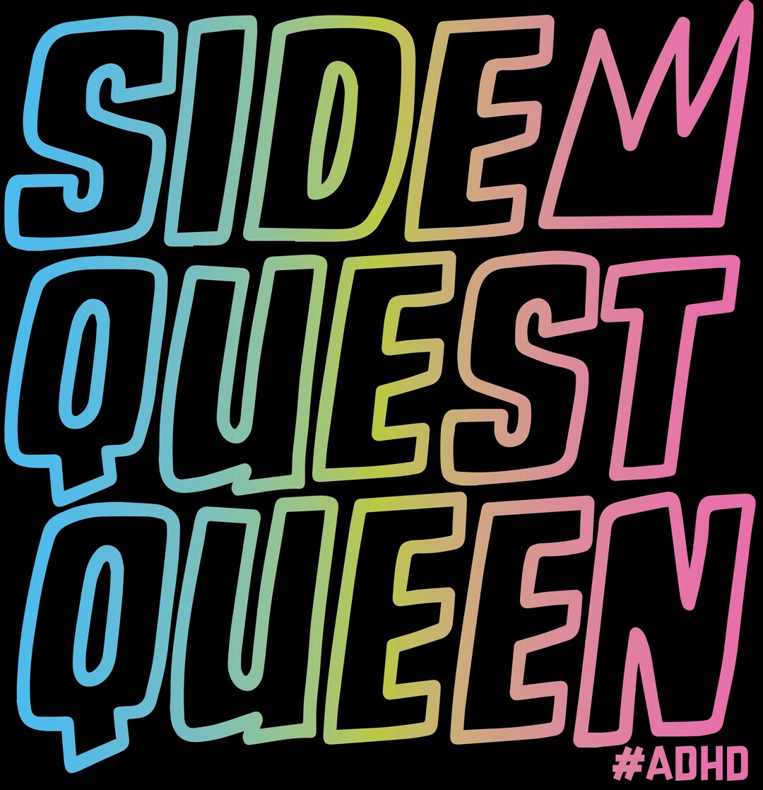Side Quest Queen PNG SVG JPEG - Etsy