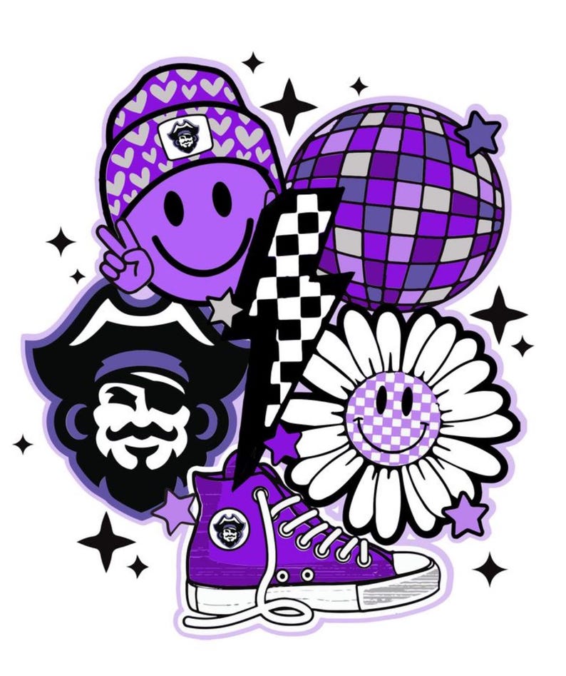 Retro Smiley School Mascot Mashup - Will Create Custom Design for Any ...