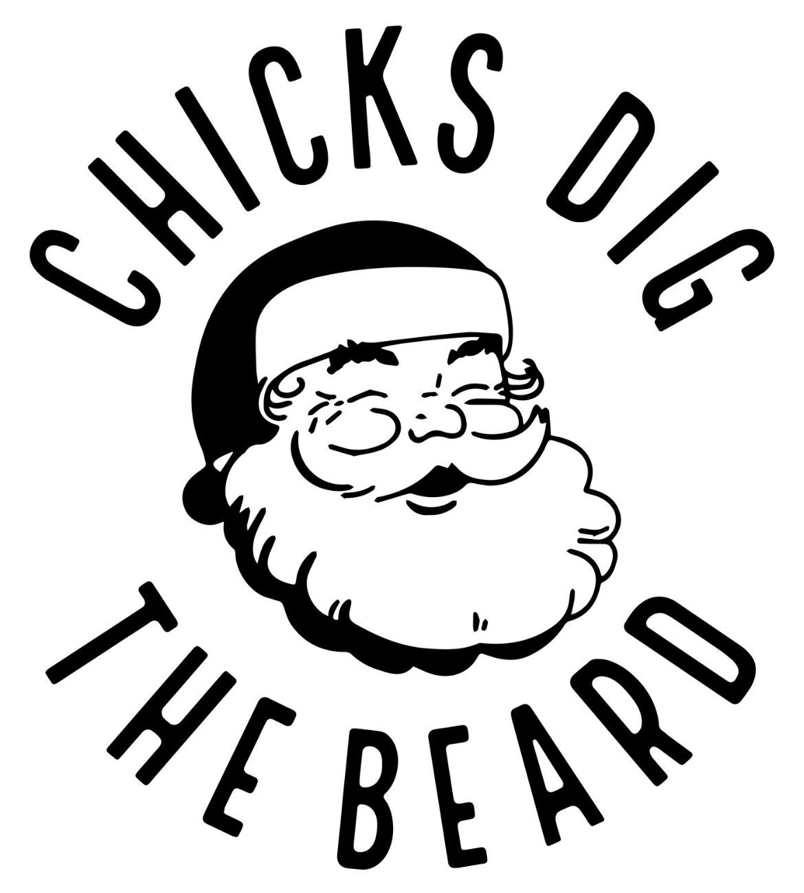 Chicks Dig the Beard Santa SVG - Etsy