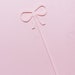 Pink Bow Drink Stirrers-set OF 4 Cut Out Drink Stirrers Swizzle Sticks ...
