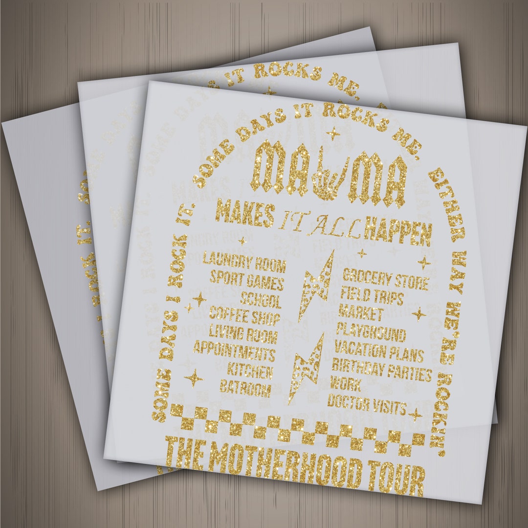 Mama Rock Tour Ready to Press, Some Days I Rock It DTF Transfer ...