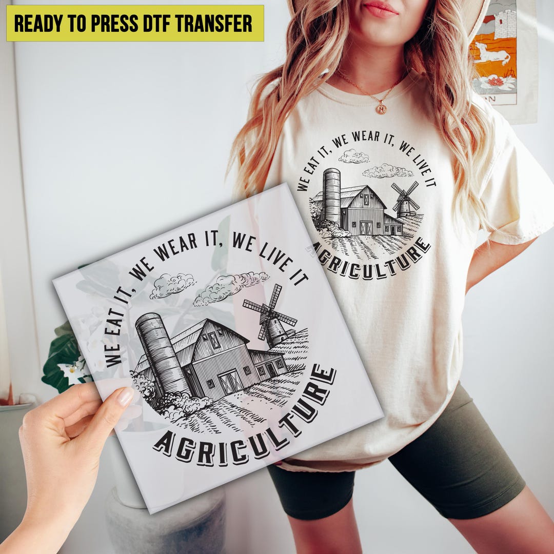 Agriculture DTF Transfer, Farmer Gifts Ready to Press, Farm Advocacy ...