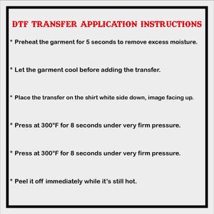 DTF Transfers, DTF Prints, Custom Dtf Transfers Ready for Press,full ...