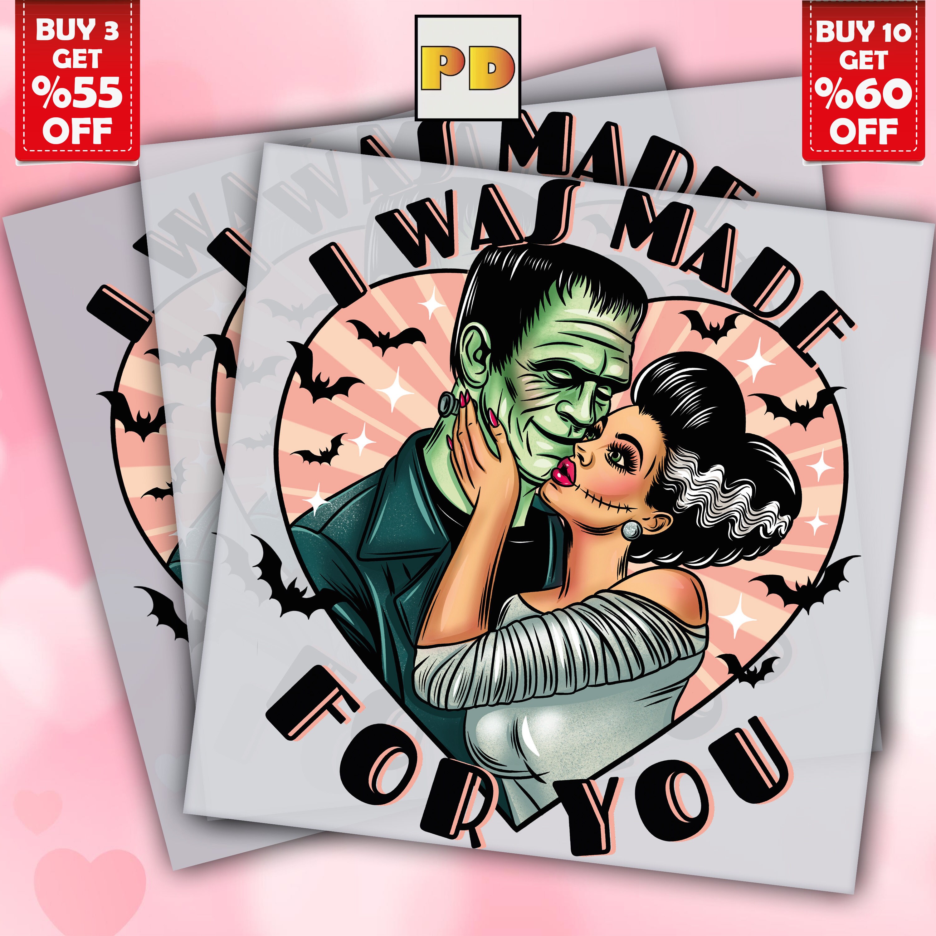 I Was Made for You Valentines Ready to Press, Cute Valentines DTF ...