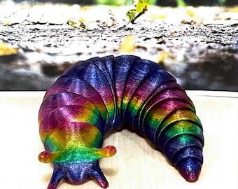 Flexible Slug 3D Print STL File, Flexislug 3D Printer File, Fidget ...