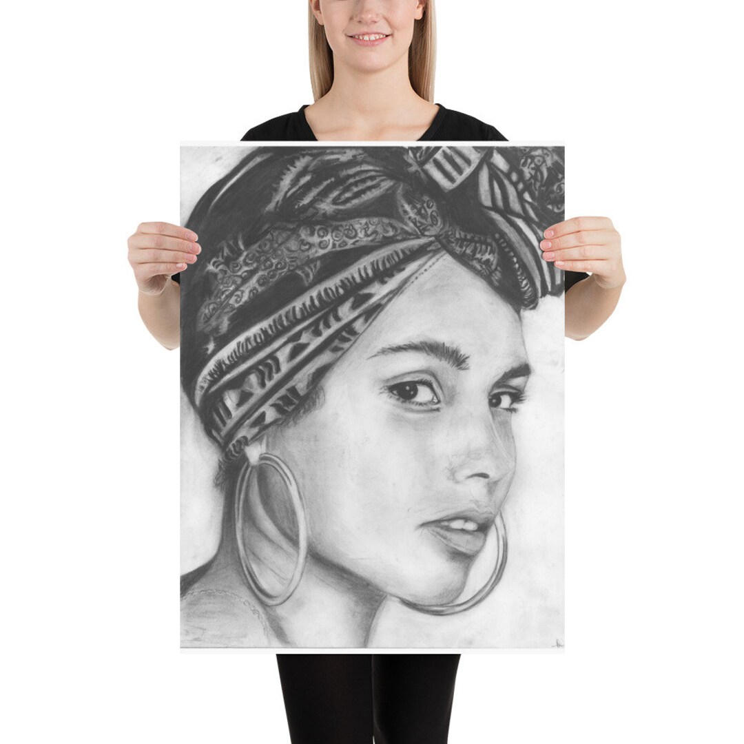Alicia Keys Poster Charcoal Drawing "free Shipping" - Etsy