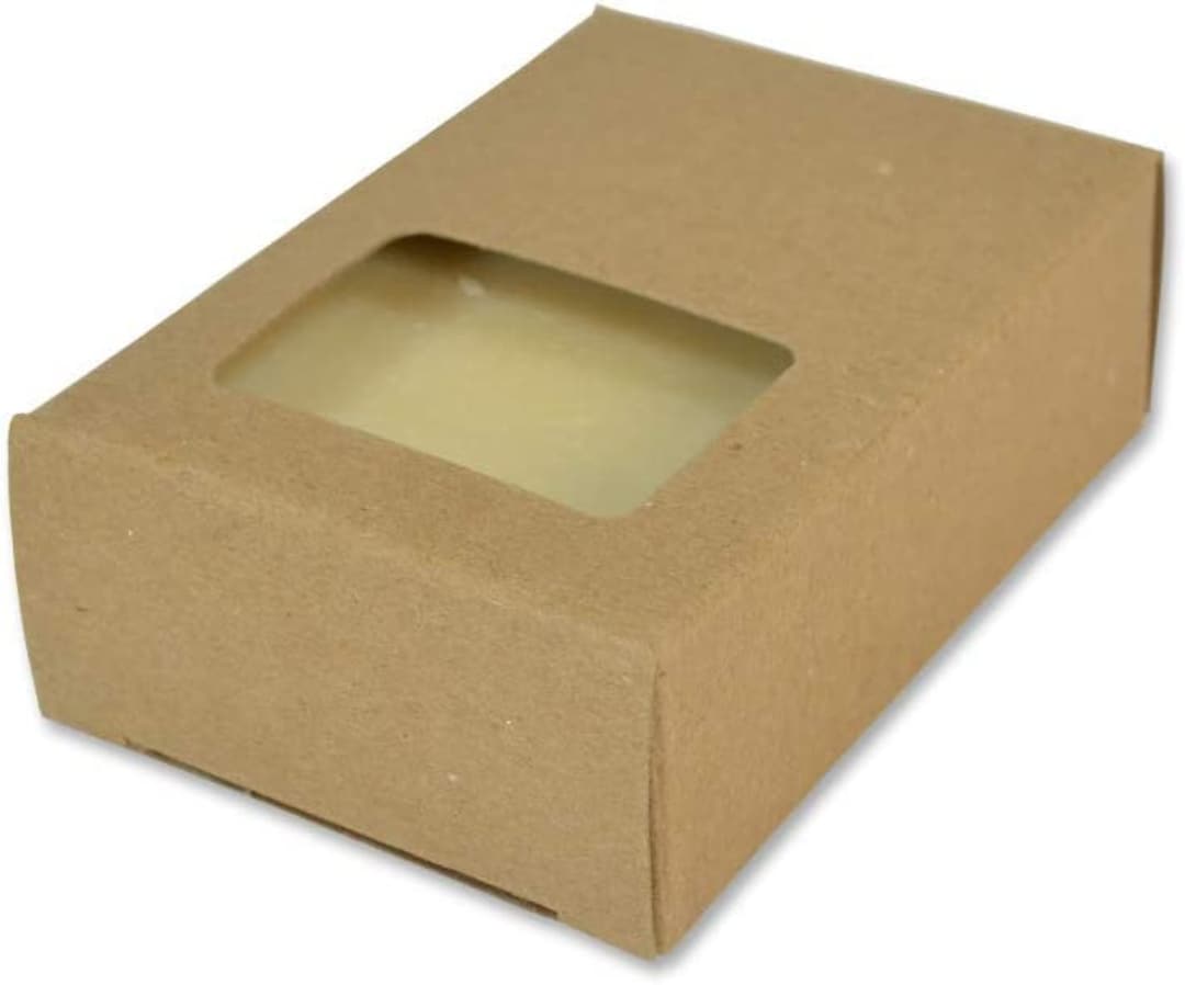 50 CYP Kraft or White Rectangle Window Soap Box - Homemade Soap ...