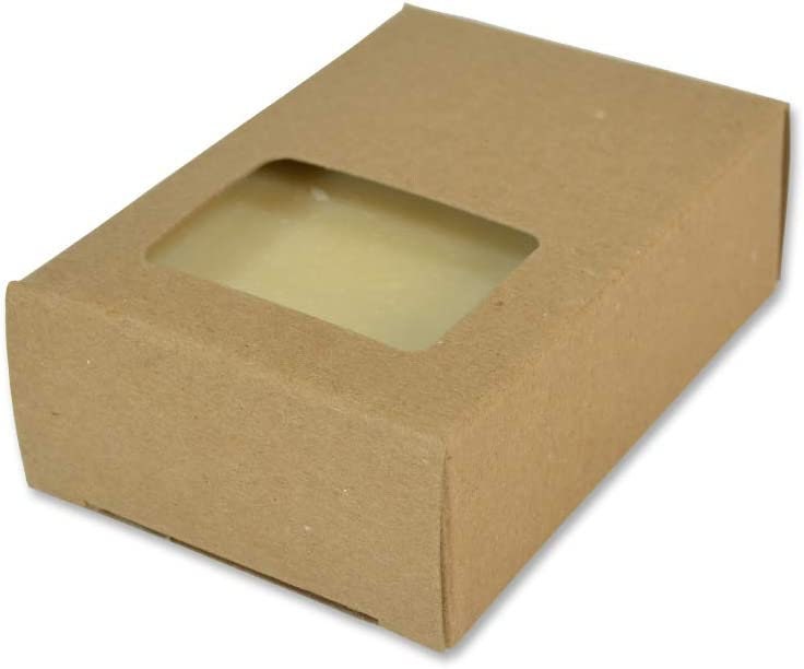 50 CYP Kraft or White Rectangle Window Soap Box - Homemade Soap ...