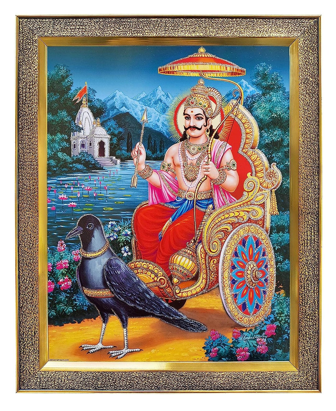 Sacred Shani Dev Ji Surya Putra Photo Frame Premium Quality - Etsy ...