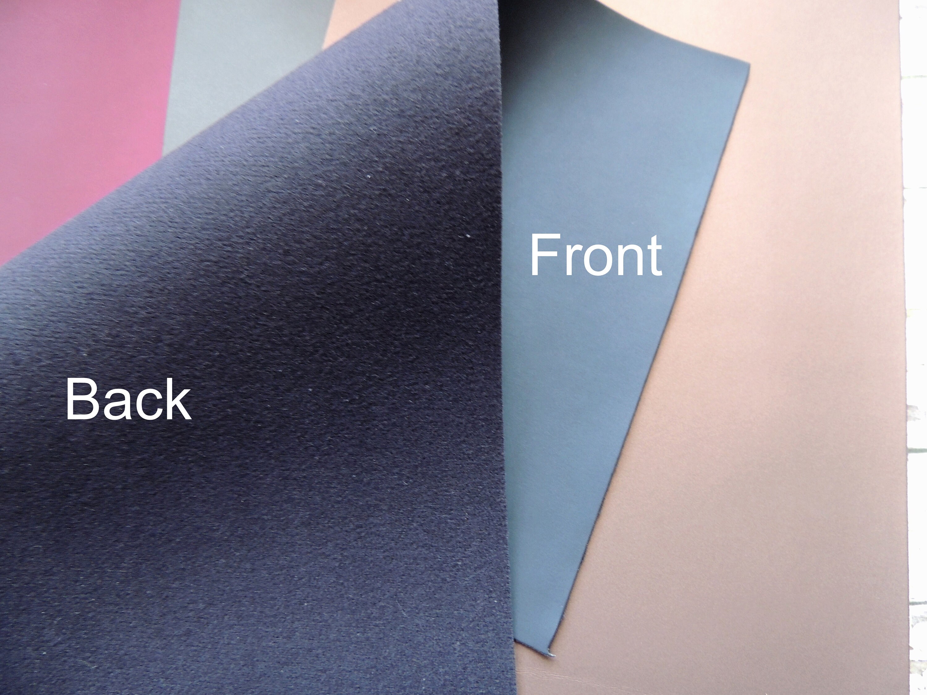 Smooth Frosted Matte Faux Leather Sheet, Choice of 4 Colours, 1 Sheet ...
