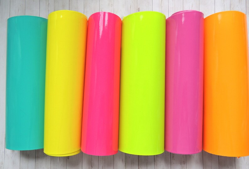 Smooth Shiny Solid Colours, Vinyl, Choice of 6 Colours, 1 Sheet ...