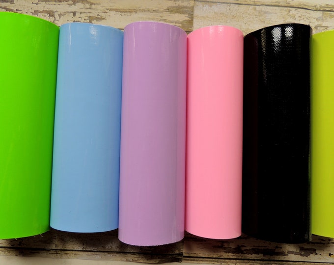 Smooth Shiny Solid Colours, Vinyl, Choice of 6 Colours, 1 Sheet ...