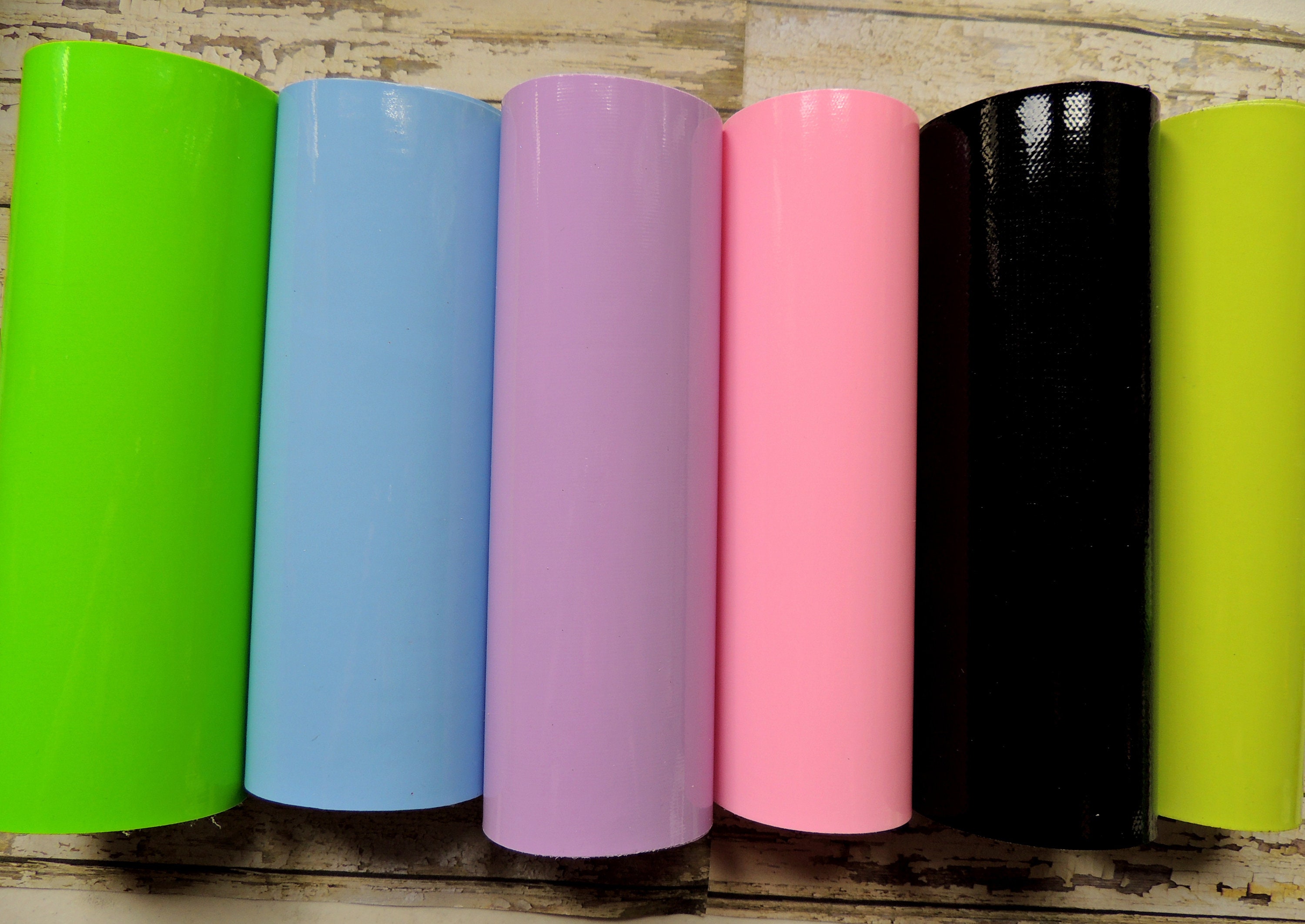 Smooth Shiny Solid Colours, Vinyl, Choice of 6 Colours, 1 Sheet ...