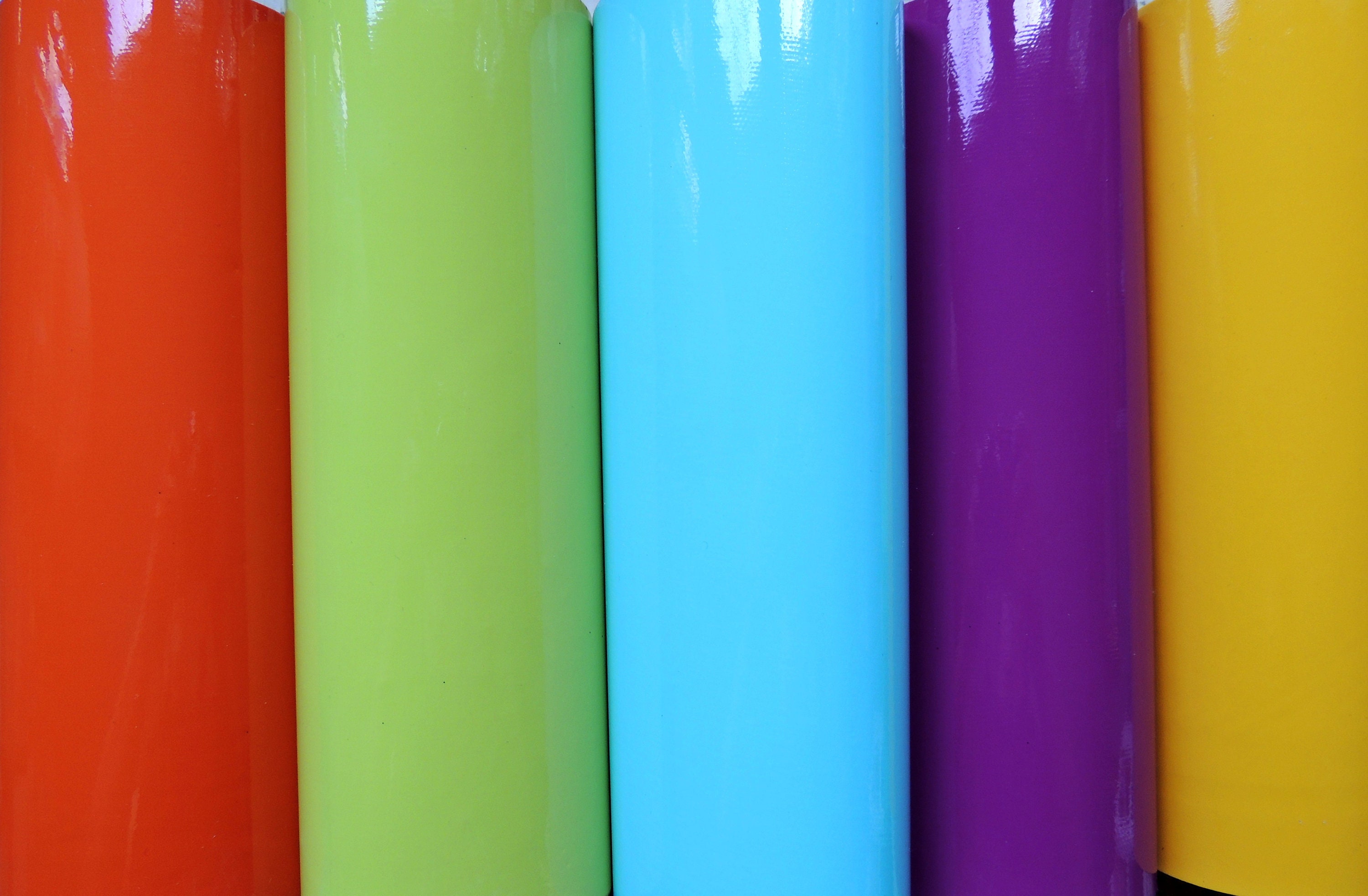 Smooth Shiny Solid Colours, Vinyl, Choice of 5 Colours, 1 Sheet ...