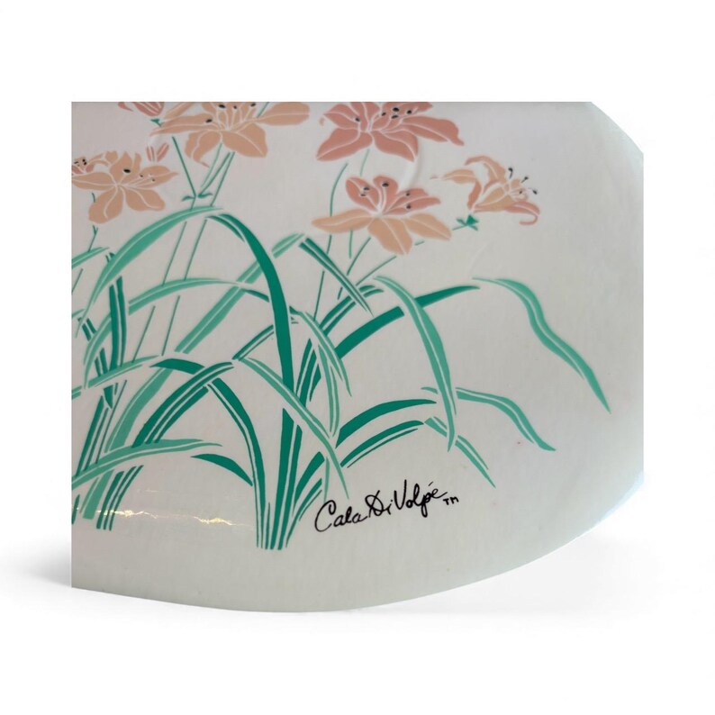 Vintage Vinyl Placemats, 80s Pastel Floral, Miami Vice - Etsy