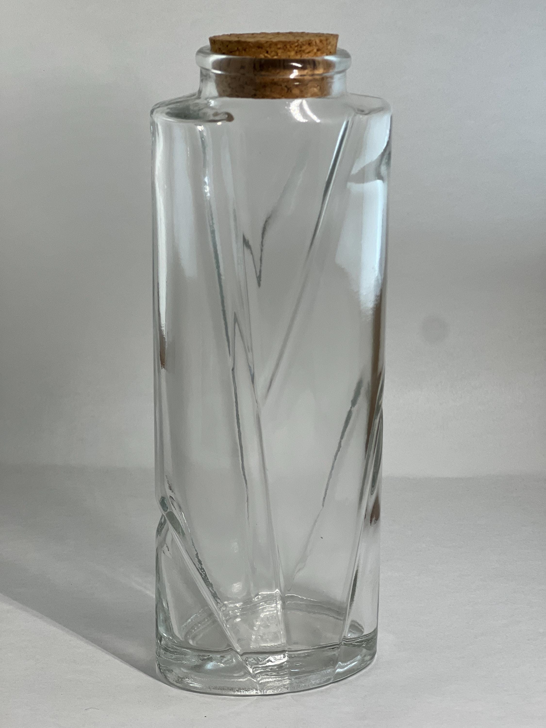 Art Deco anns House of Nuts Oval Glass Jar W Cork Top 9.5 Vintage ...