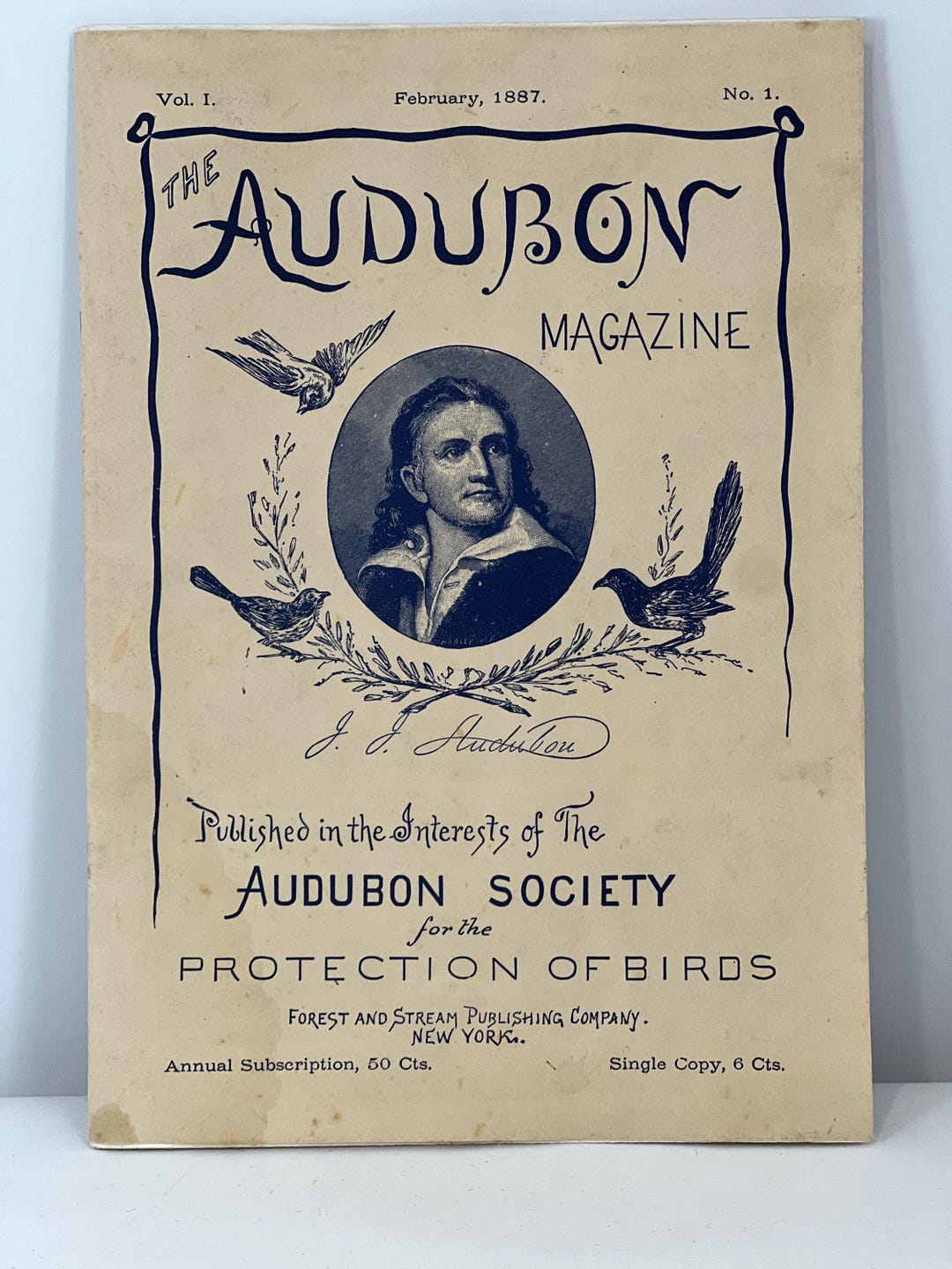 The Audubon Magazine 1887 Vol 1 #1 First Issue REPRINT 100th ...