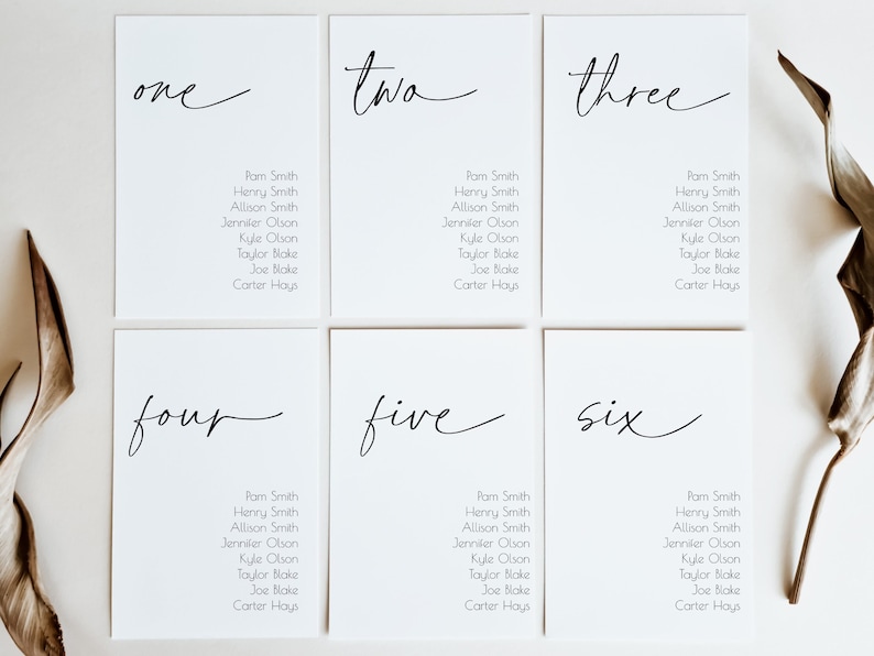 Wedding Seating Chart 3x5 4x6 5x7 and 5x9 Custom Wedding Sign-wedding ...