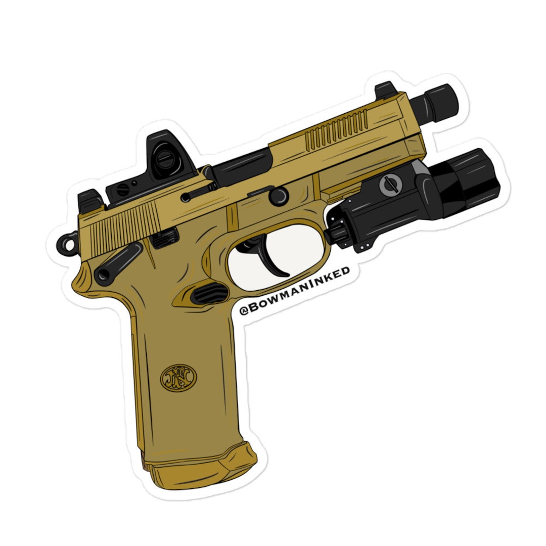 FN Gun Sticker - Etsy