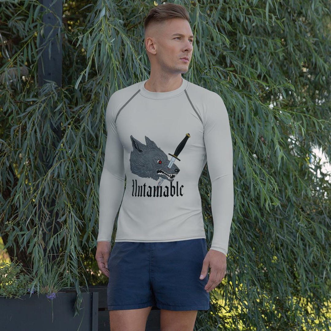 BJJ Rash Guard- Untamable Wolf - Etsy