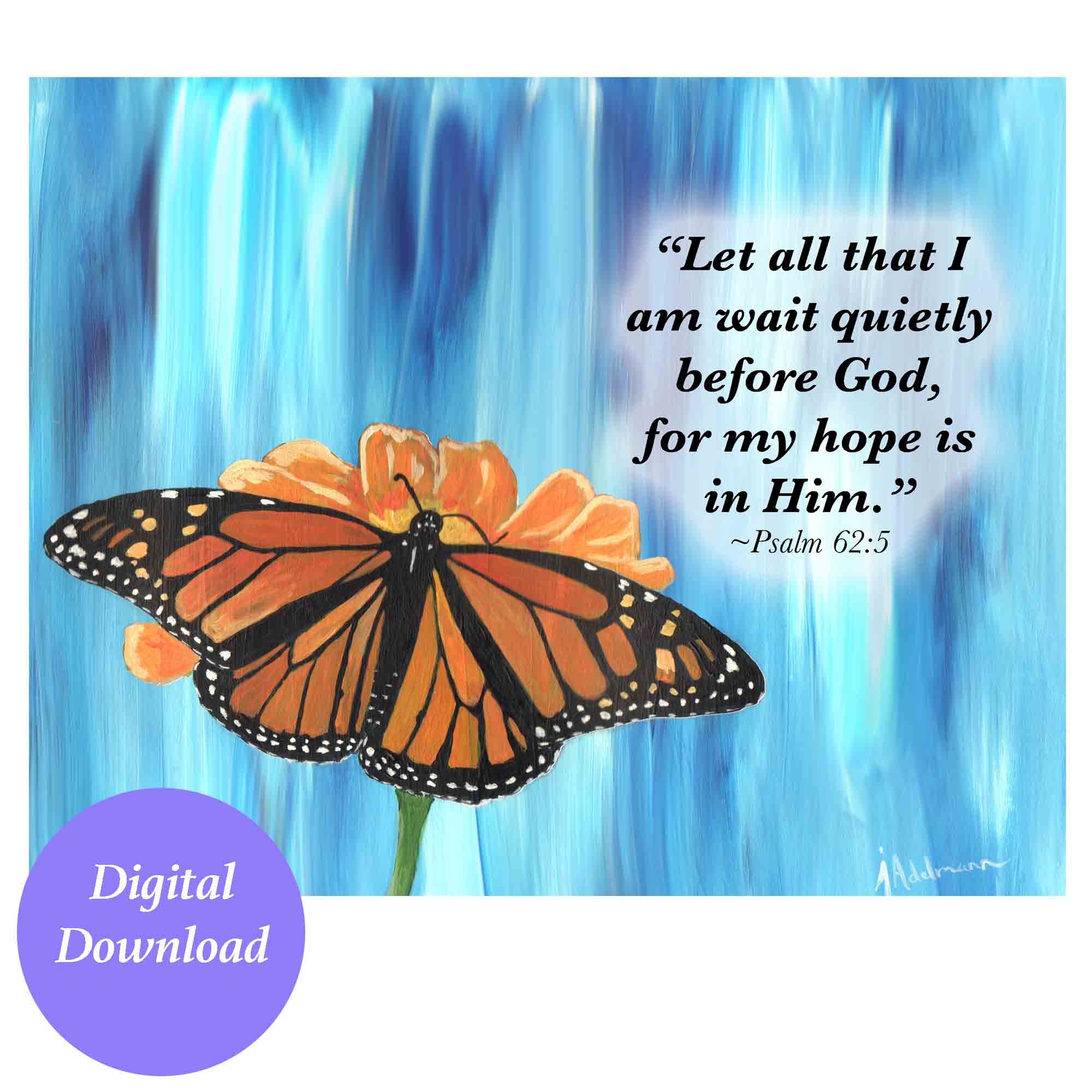 Butterfly Secrets Painting - Printable Wall Art, Digital Prints, Bible ...