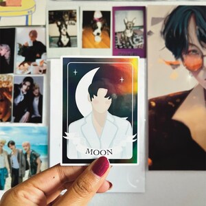 Stray Kids Tarot Card Stickers | Skz, Stays, Moon & Sun, Kpop, Bangchan ...