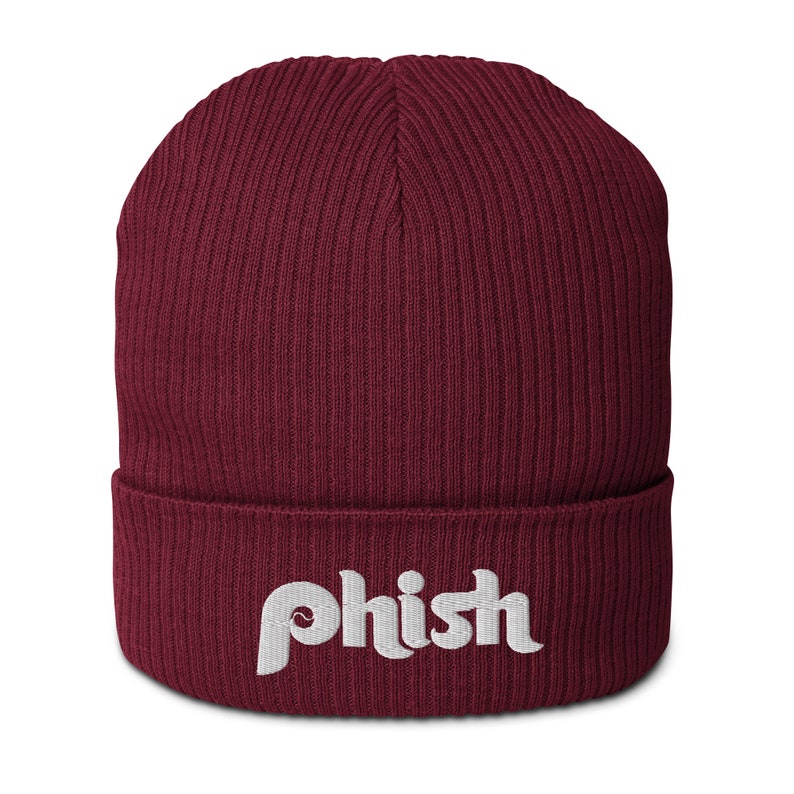 Phish Phillies Maroon Hat Phish Phillies Beanie Organic Ribbed Beanie ...
