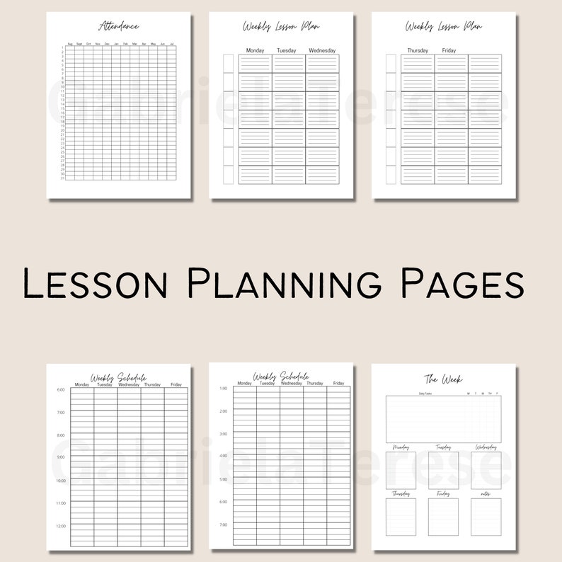 Minimalist Homeschool Charlotte Mason Planner - Etsy