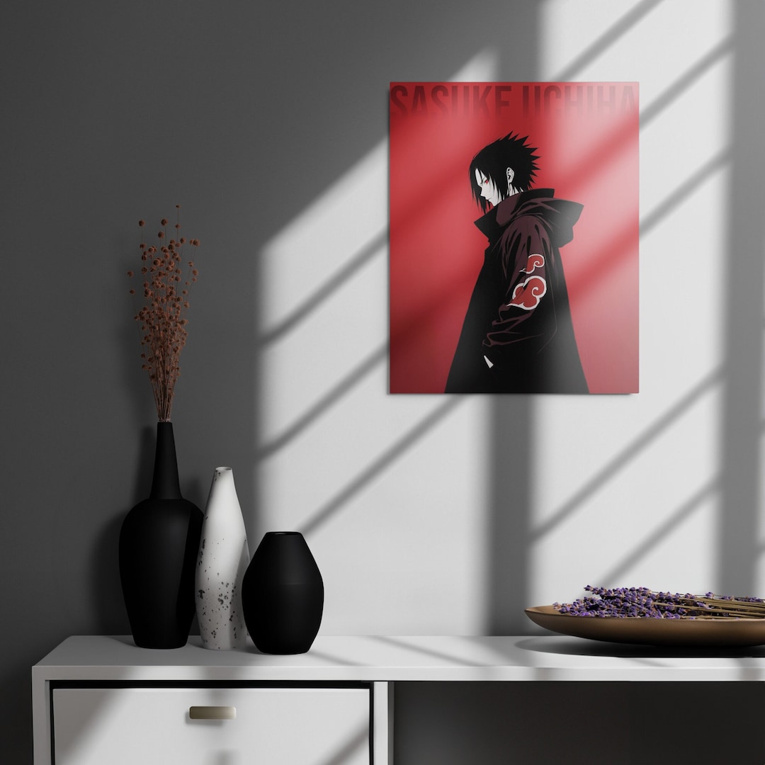 Sasuke Uchiha Naruto Anime Poster Digital Download High-resolution ...