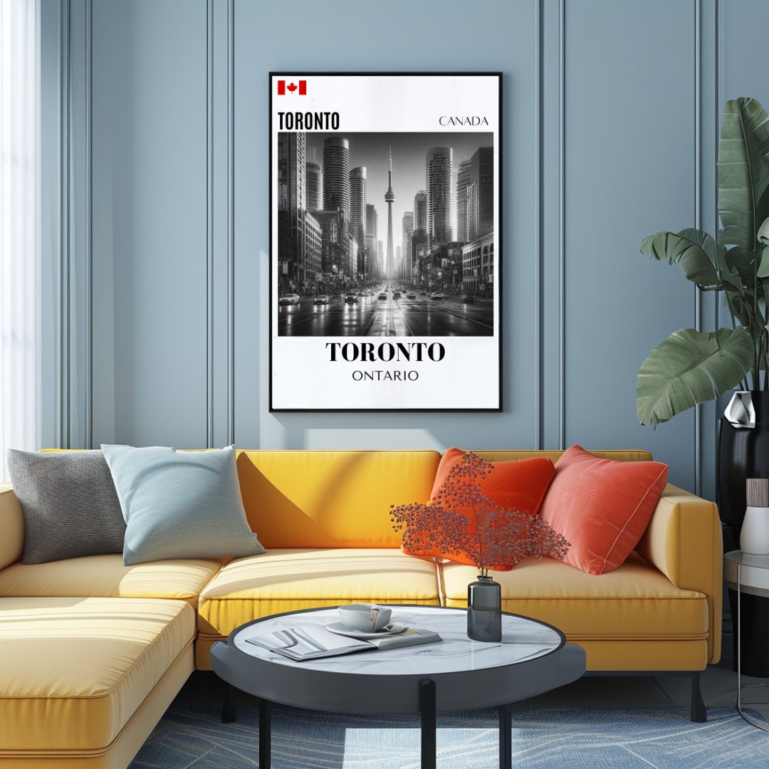 Toronto Wall Art, Travel Posters, Wall Art, Posters, Digital Download ...