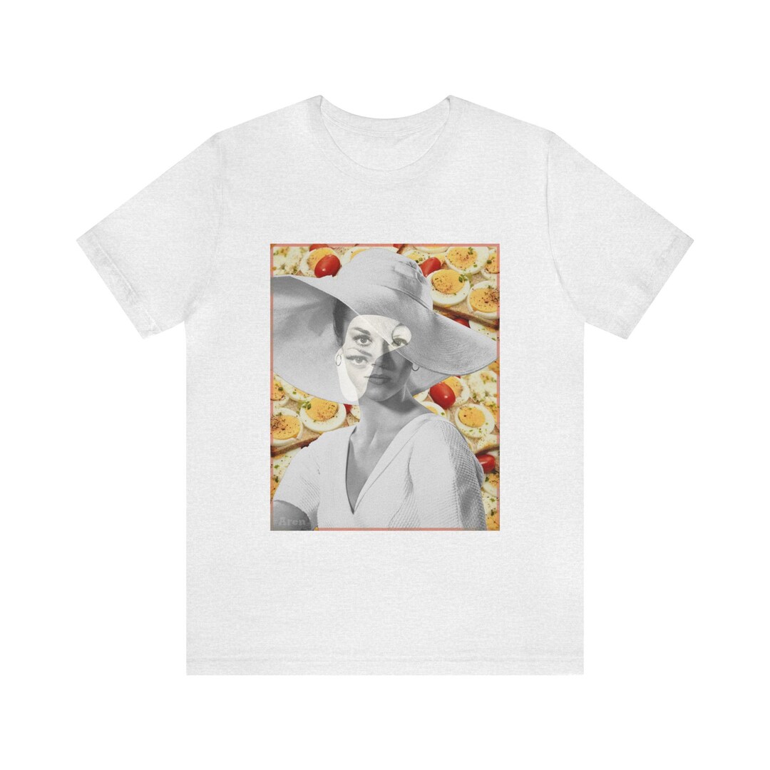 Egg Sandwich Trippy Surreal Collage Art T-shirt Unisex Jersey Short ...