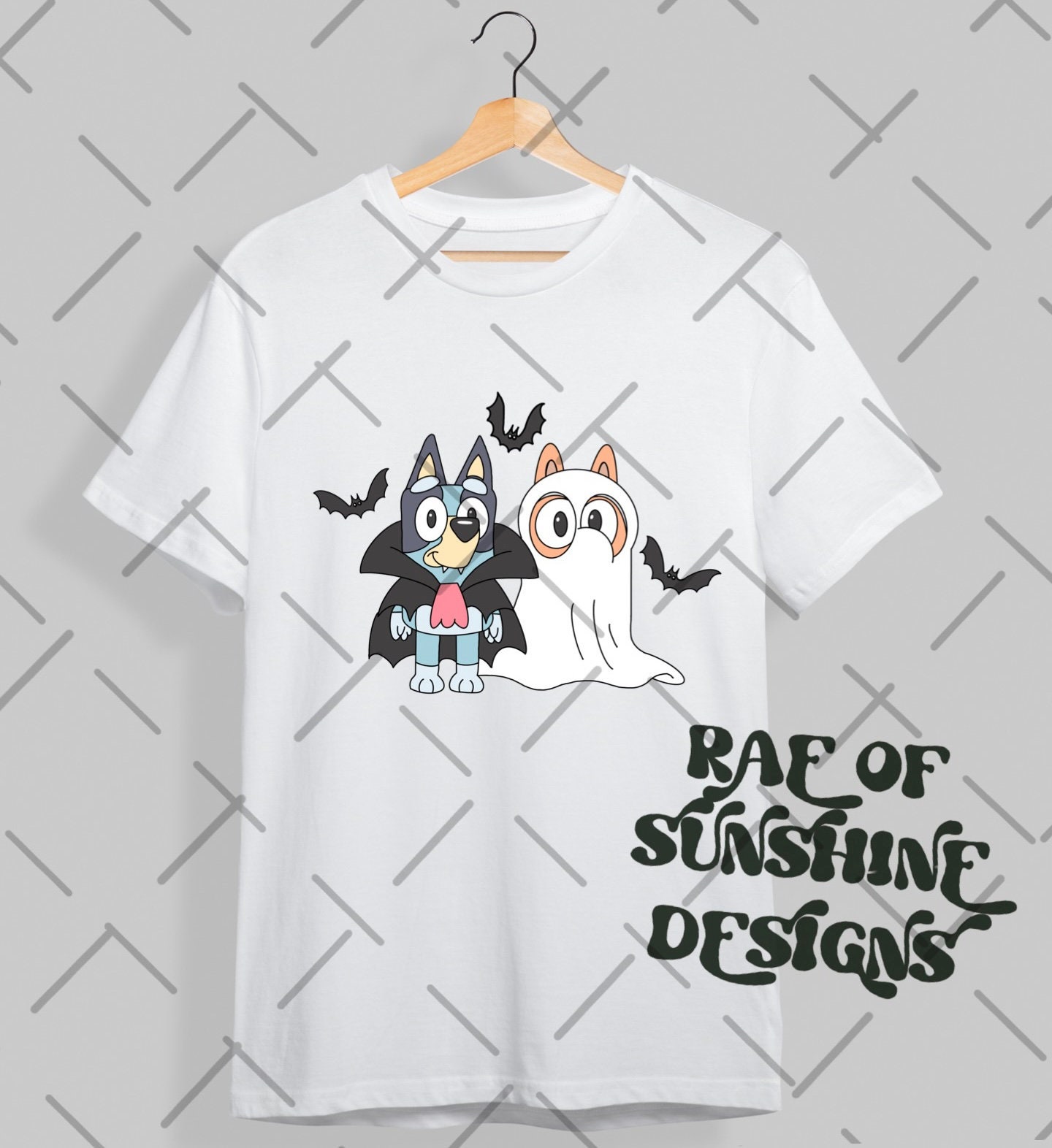 Bluey and Bingo Halloween,bats Bingo Ghost, Bluey Vampire,trick or ...