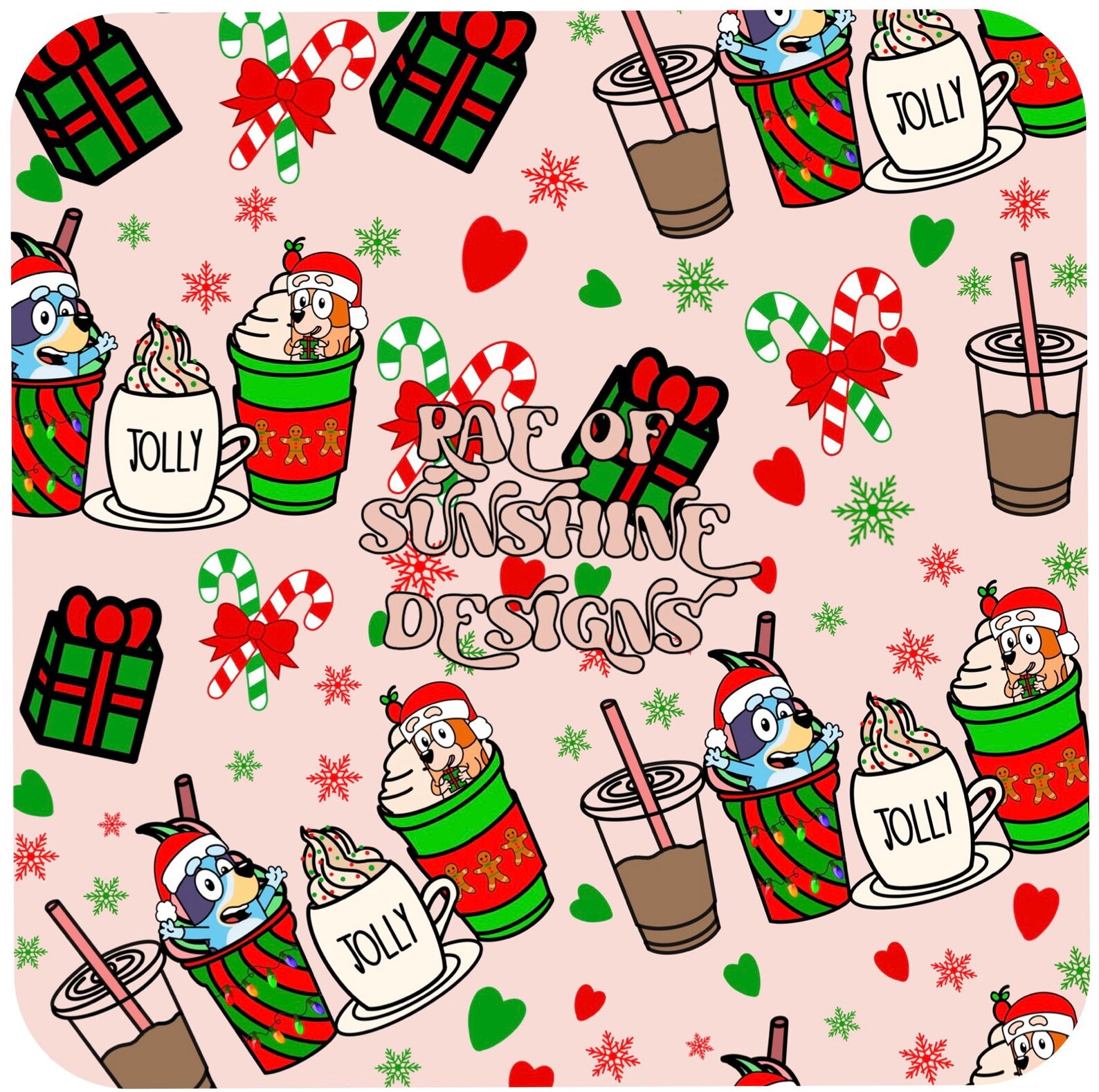 Bluey and Bingo, Coffee Bluey, Merry Christmas, Bingo and Bluey, Jpeg ...