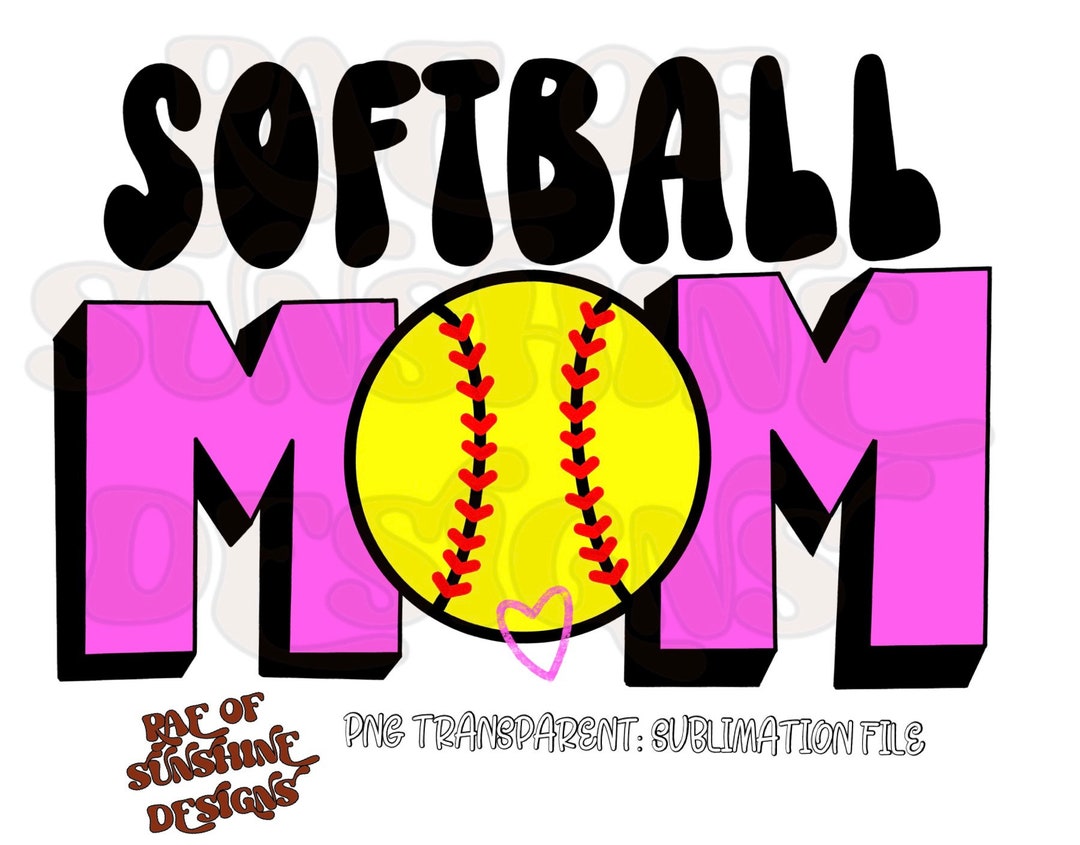 Softball Mom Png ,pink Softball Mama Png, Transparent Png, Sport Mom ...