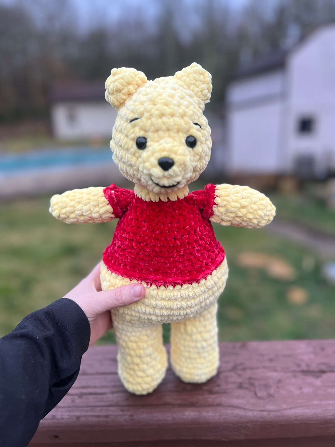 Crochet Winnie the Pooh, Winnie Doll, Handmade Winnie the Pooh Stuffed ...