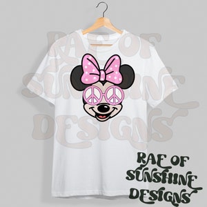 Minnie Mouse Head,peace Sign Sunglasses Minnie Mouse Clipart, Minnie ...
