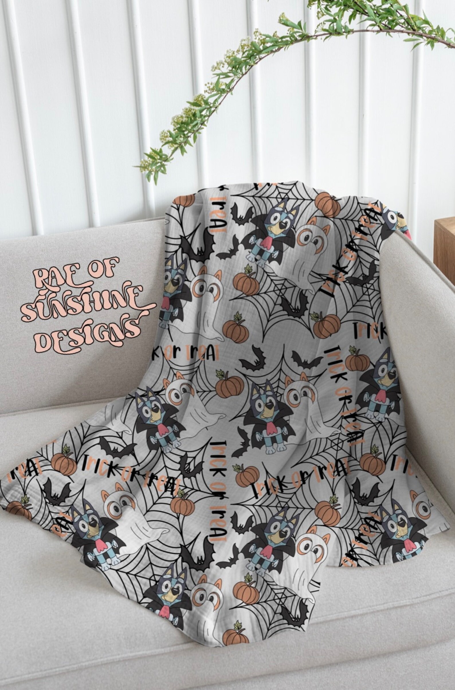 Bluey and Bingo, Halloween Bluey, Trick or Treat, Bingo and Bluey, JPEG ...