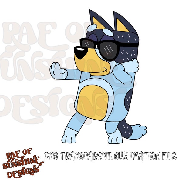 Bluey Cool Dad Sublimation - Etsy