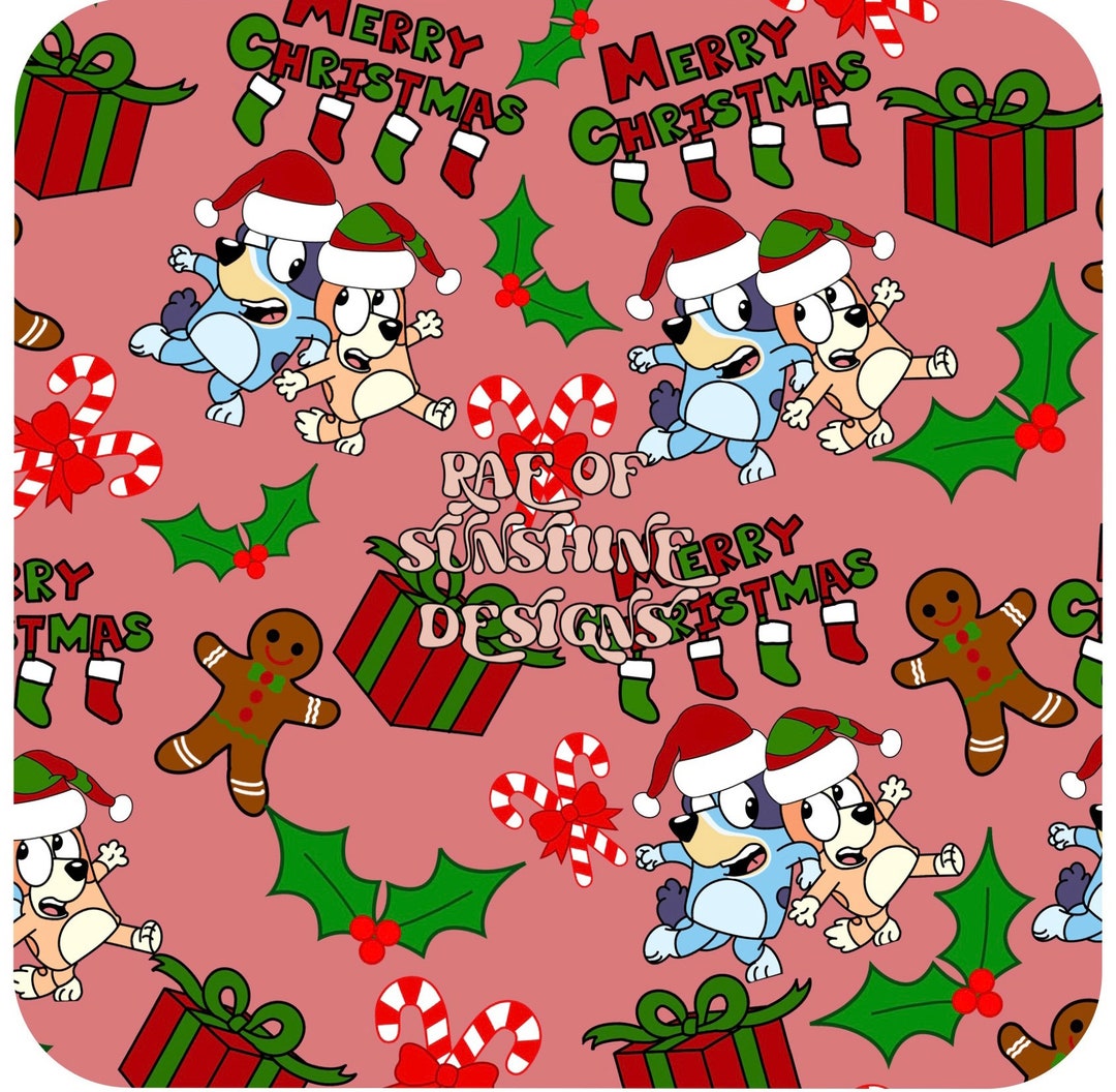 Bluey and Bingo, Christmas Bluey, Merry Christmas, Bingo and Bluey ...