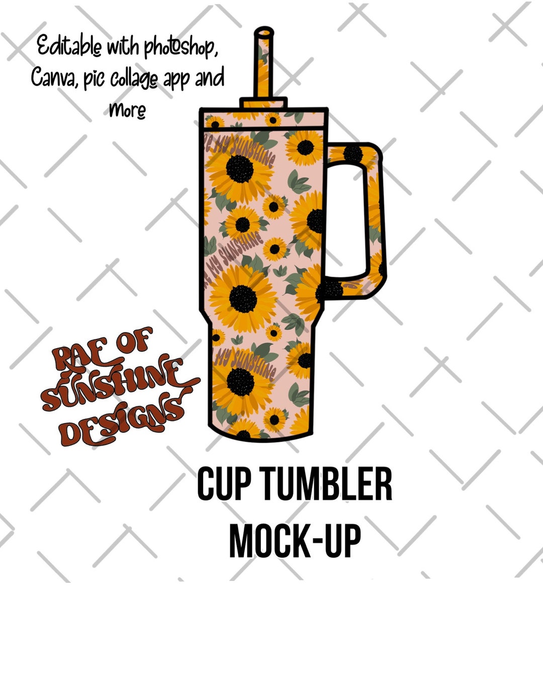 Cup Tumbler Mock Up, Editable Mock Up, Stanley Cup Mock Up, Digital Png ...