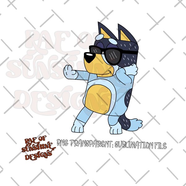 Bluey Transparent Png - Etsy UK