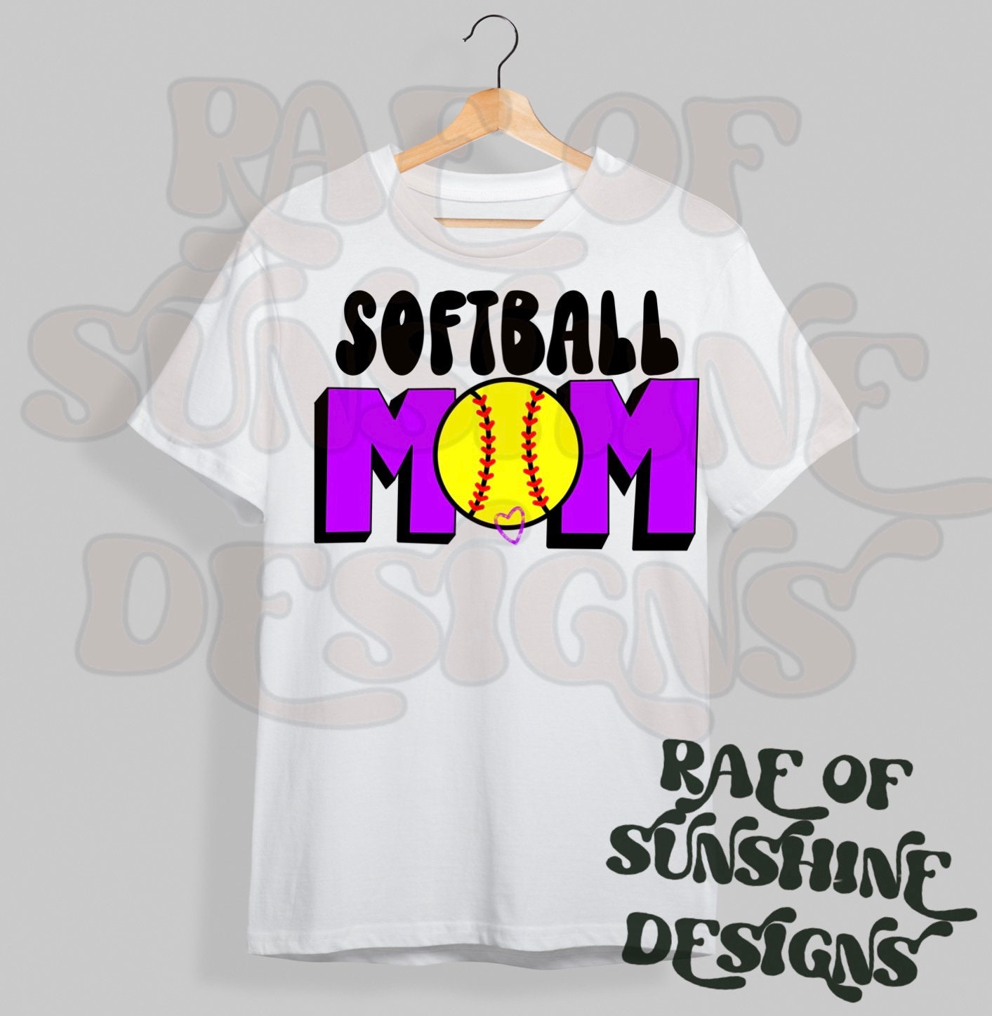 Softball Mom Png ,purple Softball Mama Png, Transparent Png, Sport Mom ...