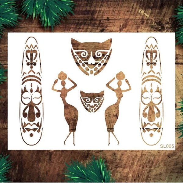 African Stencil - Etsy