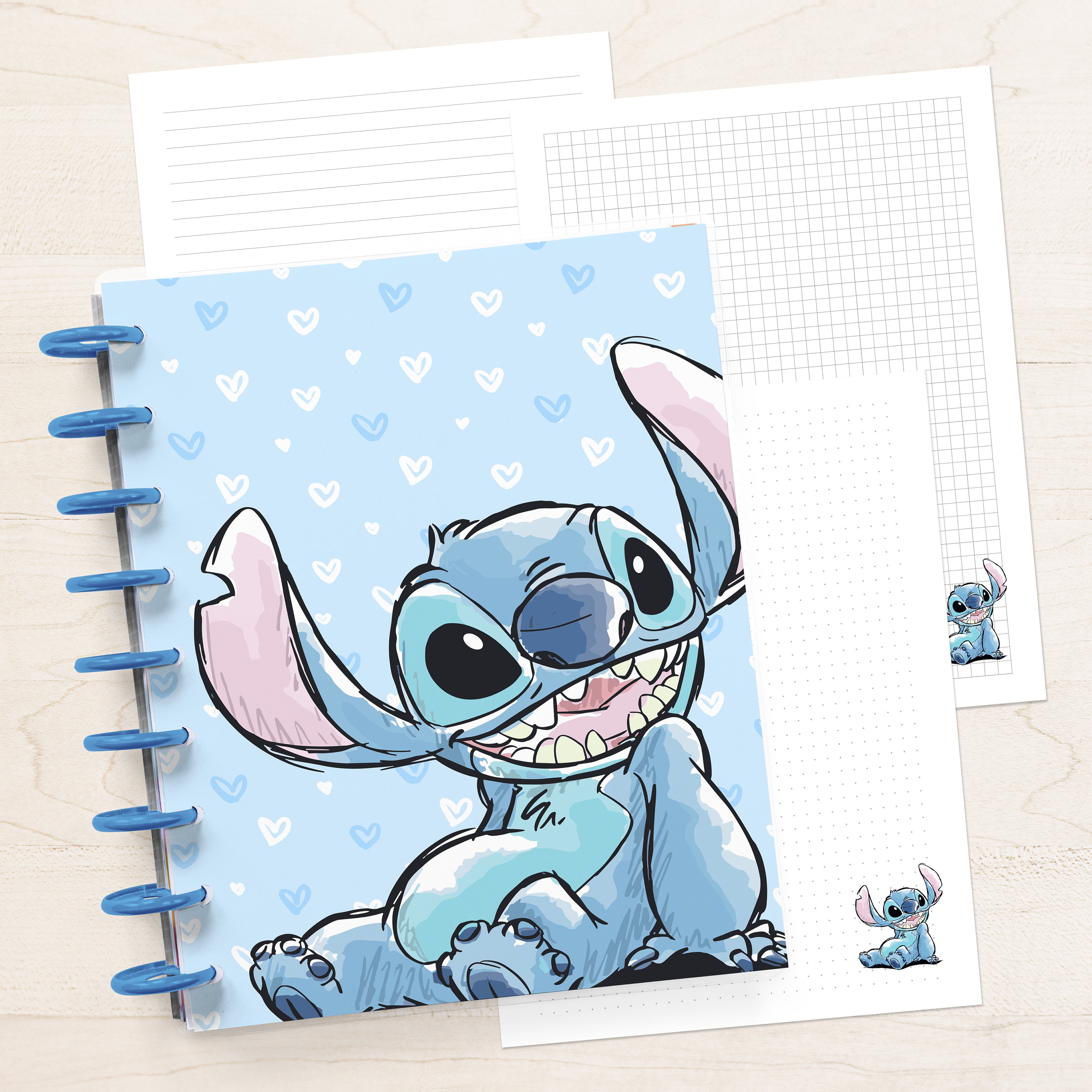 Blue Stitch - Planner Cover, Planner Sheets, Happy Planner, Planner ...
