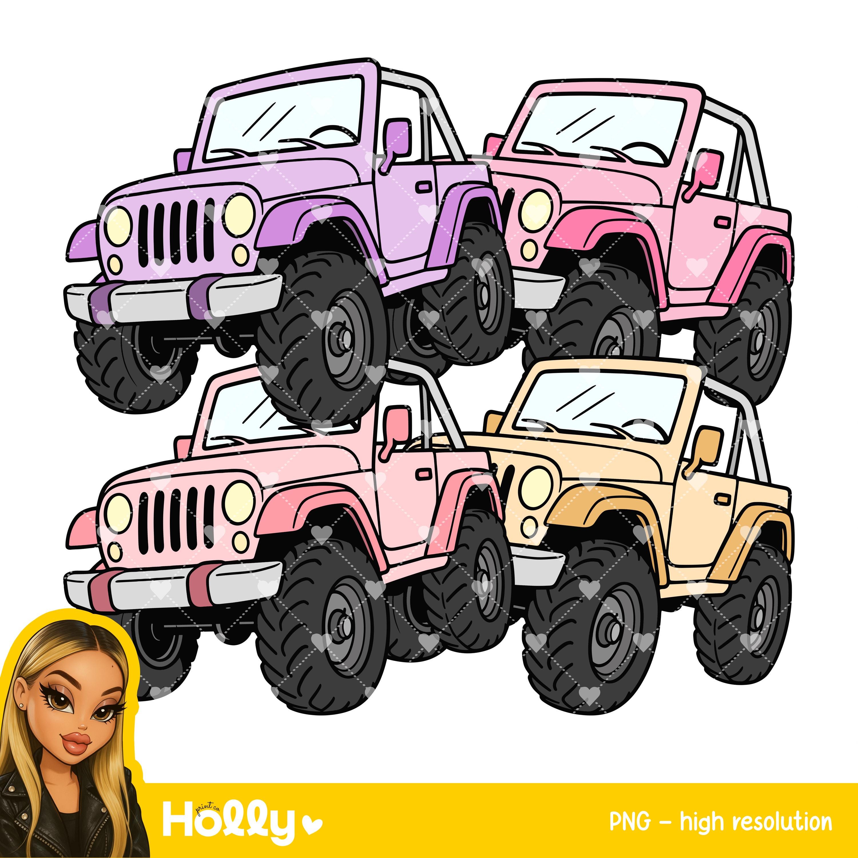 Cool Jeep - Clipart Png, Sublimation Fabric, Fabric Printing ...