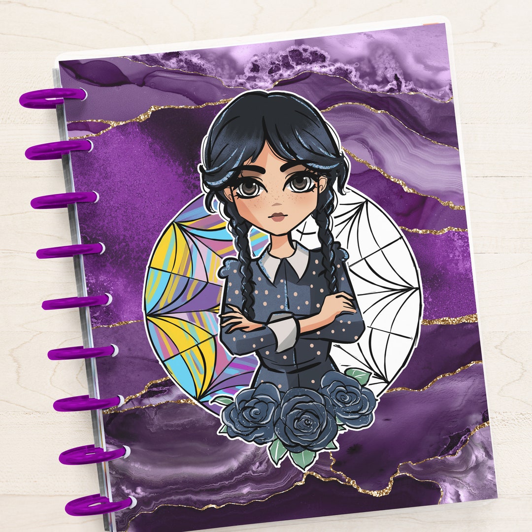 Merlina Wednesday Planner Cover, Planner Dashboard, Happy Planner ...